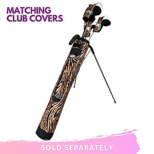 Women's Ultralight Sunday Bag | Taboo Fashions Stand Bag | Range Bag, Par 3, Executive Course | Self Flexing Stand, Adjustable Strap