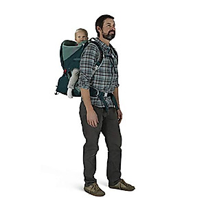 Osprey Poco LT Lightweight Child Carrier and Backpack for Travel, Deep Teal