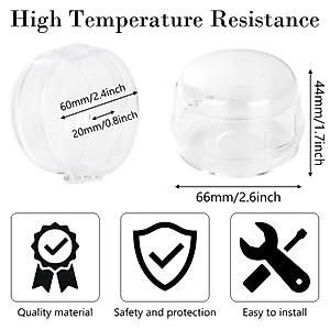 12 Pack Stove Knob Covers for Child Safety, Clear Gas Stove Knob Covers, Transparent Design Stove Guard with Lock for Childproof and Baby Stove Gas Knob Covers Gas Oven
