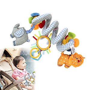 TOYMYTOY Spiral Toy,Baby Activity Music Toy,Stroller Toy,Bed Hanging Toys,Car Seat Toy