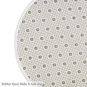 Inhomer Small Area Rugs Bathroom Rugs Bill Cipher Wheel Zodiac Non-Slip Throw Rug Floor Carpet Door Mat for Sofa Bedroom Nursery Decor, (Round - 2.2ft Diameter)