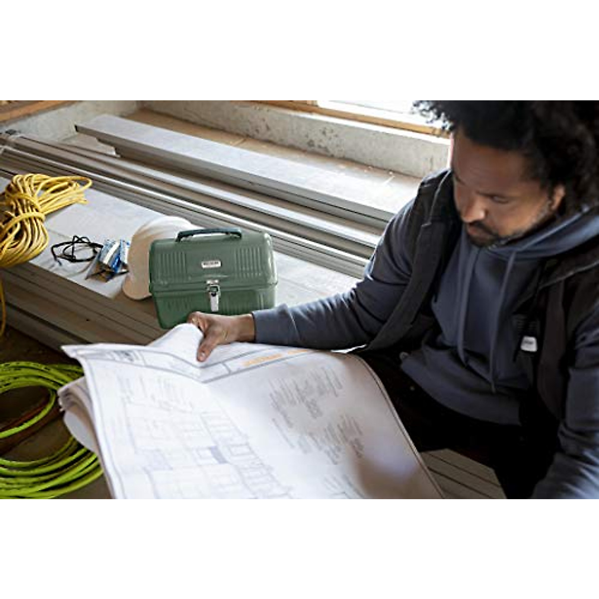 Stanley Classic Lunch Box, Hammer Tone Green, 5.5-Quart