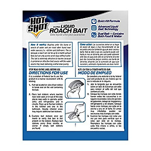 Hot Shot Ultra Liquid Roach Bait, 3-count