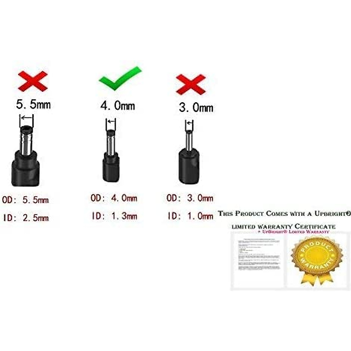 UpBright 19V 1.75A 33W AC/DC Adapter Compatible with Asus T-Mobile MSQ-RTAC68U TM-AC1900 RT-AC68U RT-AC1900 RT-AC1900P RT-AC68UF DSL-AC68U DSL-AC68R RT-AC68P RT-AX92U AX6100 Router Power Supply Cord