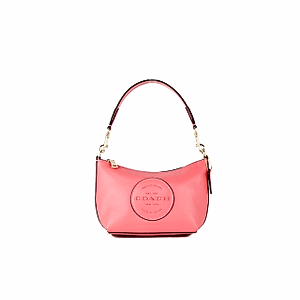 Coach Women's Dempsey Shoulder Bag In Signature Jacquard With Stripe And Patch (IM/Fuchsia)