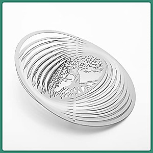 Wind Spinners,18in 3D Stainless Steel Hanging Outdoor Wind Spinner with Butterfly Pendant and 2 Pcs 360° Rotating Hook, Lawn Art Decor for Outside Yard and Garden (1 Pack)