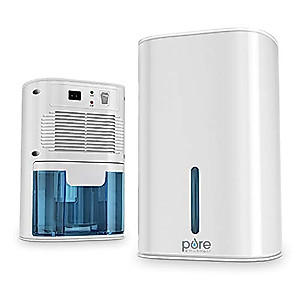Pure Enrichment® PureDry™ Mini Dehumidifier - Compact Water Tank Eliminates 300ml/day in Excess Moisture from Closets, Bathrooms, Boats, Kitchens and Other Small Rooms and Living Spaces