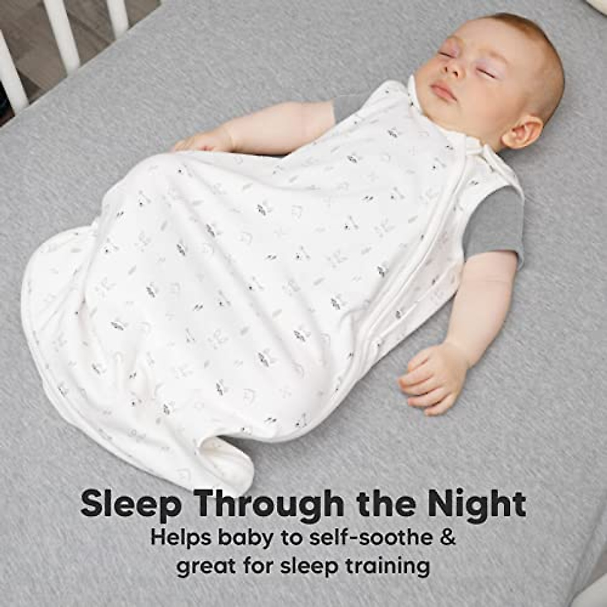 KeaBabies Baby Sleep Sack 6-12/12-18 Months - Organic Cotton Wearable Blanket Swaddle Sack, Baby Swaddle Blanket, Toddler Sleeping Sack, Transition Sleep Sacks, Baby Sleeping Bag (M (6-18M), KeaStory)