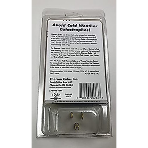 Thermo Cube Model TC-3: Thermostatically Controlled Outlet - On at 35-Degrees/Off at 45-Degrees