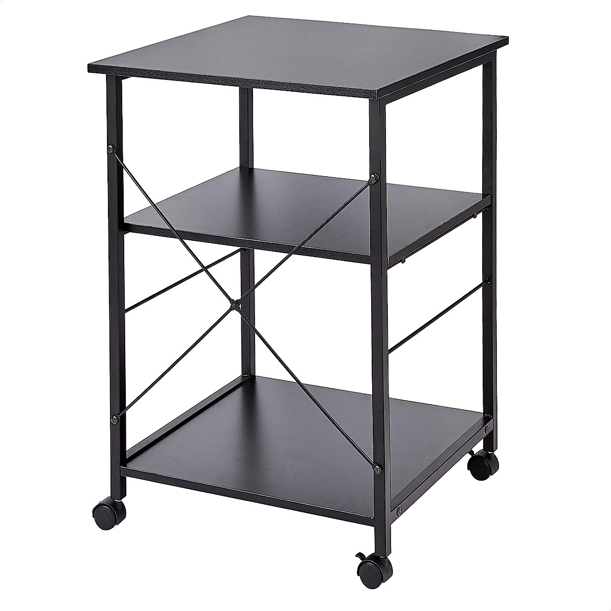 Amazon Basics Multipurpose Rolling Cart, Desk Extender, Black