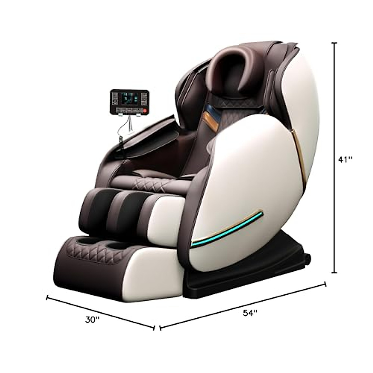 MININEC Zero Gravity Full Body Massage Chair,Airbag Massage Chair Recliner with Foot Rollers, Built-in Heater, Bluetooth Speaker for Home, Office