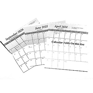 3 Year 2024 2025 2026 Pocket Calendar Planner with Note Pad (Summer Beach)