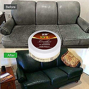 Glumes Easy Leather Restoration Leather Recoloring Balm Restore & Repair your Sofas, Car Seats & Other Leather Furniture (CLEAR)