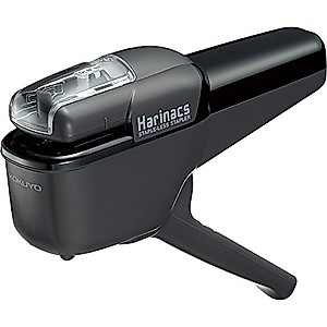 Kokuyo Harinacs Stapleless Stapler, Up to 10 Sheets 64gsm Copy Paper Binding, Black, Japan Import (SLN-MSH110D)