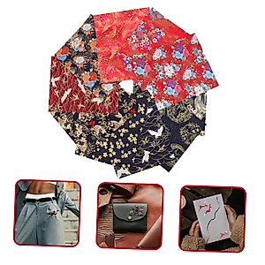 EXCEART 10pcs Quilted Comforter Fabric Squares Floral Fabric Bundle Cotton Fabric for Quilting Neutral Comforter Quilting Supplies Flower Printing Patchwork 4X Flowers Crafting Supplies