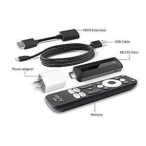 TV Stick Android - MECOOL KD3 Android TV Stick with Google Netflix Certified, Dol-by Audio 4K Streaming Stick with 2GB RAM and 8GB ROM Supported 2.4G/5G WiFi with Remote Control