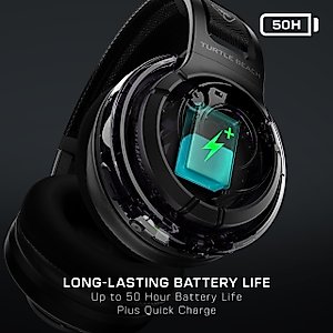 Turtle Beach Atlas Air Wireless Open Back PC Gaming Headset - PC, PS5, PS4, Mobile - 24-bit High-Fidelity Audio, Broadcast Grade Mic, Bluetooth, Floating Earcup, Memory Foam Cushions, 50-Hr Battery