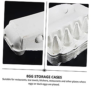 Cabilock 30 Pcs Pulp Egg Tray Egg Basket Egg Storage Case Portable Fridge Egg Cartons for Chicken Eggs Reusable Egg Storage Tray Garbage Portable Refrigerator Egg Trays Bulk Eggs