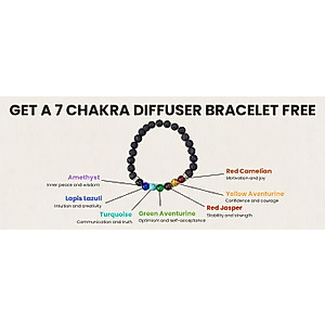 Kuhvai Seven Chakra Tree of Life, Crystal Tree for Positive Energy, 7 Chakra Tree, Feng Shui Tree, Stone Decor Natural Artificial Tree, Spiritual Gift Decorations Gemstone Tree, Free 7 Chakra Bracelet