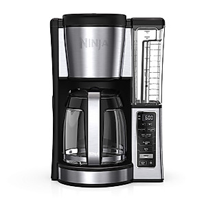 Ninja CE251 Programmable Brewer, with 12-cup Glass Carafe, Black and Stainless Steel Finish