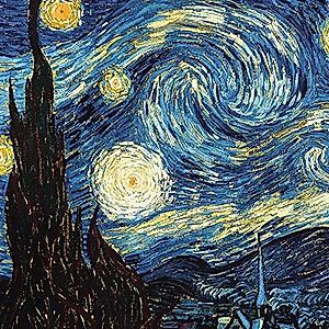 Skinit Decal Gaming Skin Compatible with PS4 Controller - Officially Licensed Van Gogh - The Starry Night by Van Gogh Design