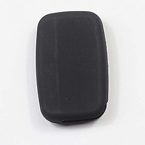 Btopars 2pcs Smart Key Fob Silicone Case Cover Protector Holder Compatible with Land Rover 2013-2014 LR2 2010-2018 LR4 2015-2018 Discovery 2011-2018 Range Rover Sport Evoque Black Red