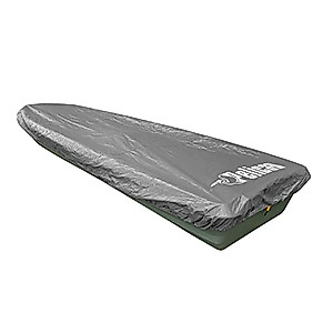 Pelican - Hull Mooring Boat Cover - Heavy Duty Waterproof UV Resistant Marine Grade Polyester - Fits 10-12 ft. Fishing Boats, Grey