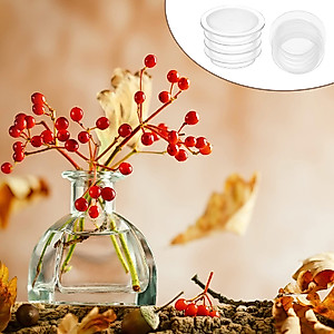 Salt and Pepper Shaker Stoppers Plastic Salt Shaker Plug Replacement Clear Replacement Stopper Salt and Pepper Shakers Plugs Round Plastic End Cap for Pots Bottles Pipes (10 Pieces,1/2 Inch)