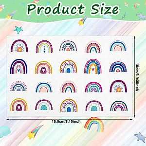 AOLDHYY Boho Rainbow Stickers Teac