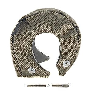 T3 Titanium Fiber Turbocharger Heat Shield Cover Inner high silica cloth and stainless steel knitted wire mesh inner liner