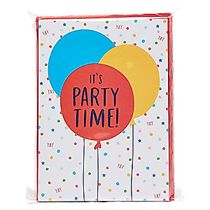 American Greetings Party Invitations and Envelopes Perfect for any Birthday or Special Occasion, Multi Color Balloons (25-Count)