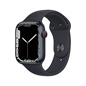 Apple Watch Series 7 (GPS + Cellular, 41MM) - Midnight Aluminum Case with Midnight Sport Band (Renewed Premium)
