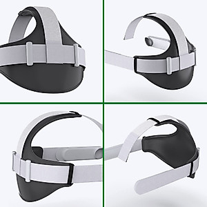 Smatree Head Cushion T-Shaped Compatible with Quest 2 Elite Strap, Balance Gravity Pressure, Soft PU Material Replacement Cushion Compatible for Quest 2 Headset(Only Head Cushion)