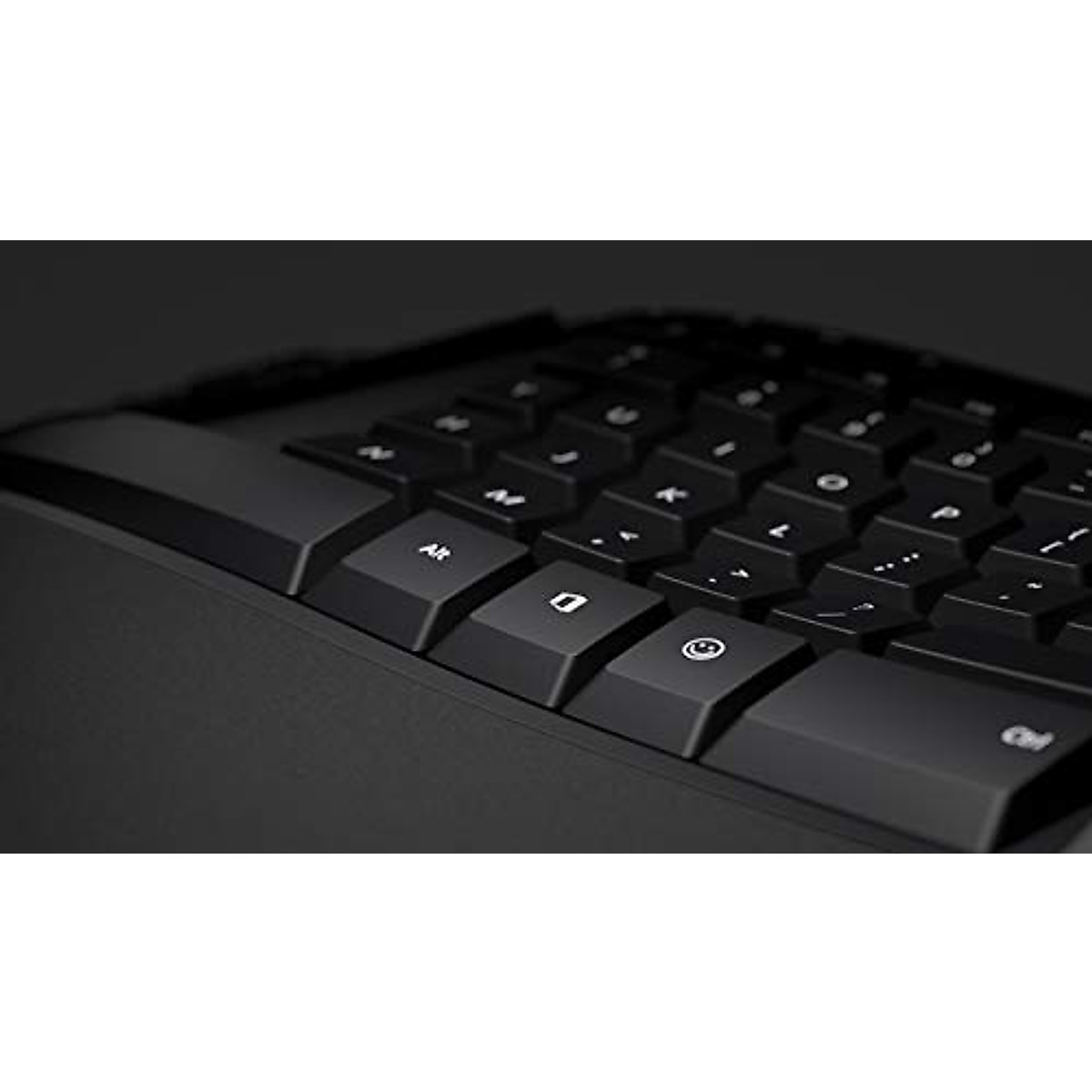 Microsoft Ergonomic Desktop - Black - Wired, Comfortable, Ergonomic Keyboard and Mouse Combo, with Cushioned Wrist and Palm Support. Split Keyboard. Dedicated Office Key.