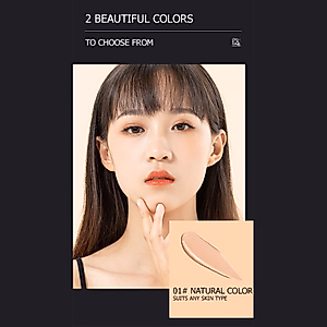 BIOAQUA Silky Concealer keeping Beauty Cream Smooth Delicate Light Breathable Refreshing Moisturizing Pre-Makeup Primer 2 Colors 15g (Natural Color (798))