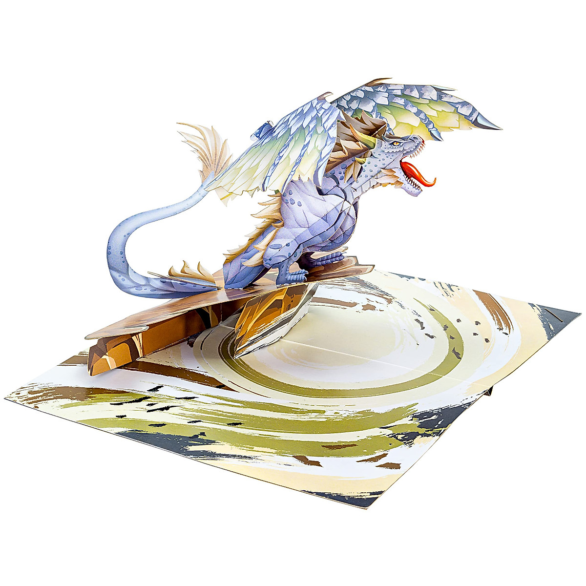 Legendary Dragon,WOW Greeting Pop Up 3D Card For All Occasions,Birthday, Love, Christmas, Goodluck, Congrats, Get Well,Handcrafted With Love,Proud USA Brand (Cloud Dragon)