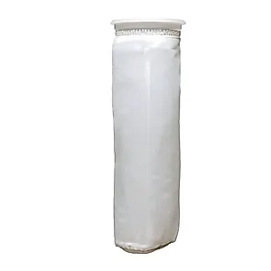 Reefsys 4 Inch Ring Cylindrical Nylon Filter Socks 200 Micron 4-Pack