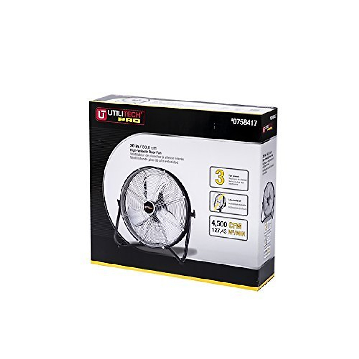 Utilitech Pro 20-in 3-Speed High Velocity Fan