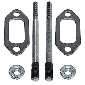 AUMEL Muffler Stud Nut Bolt Kit for Husqvarna 61 266 66 162 Chainsaw 501686501 503222302 5Mx6M.
