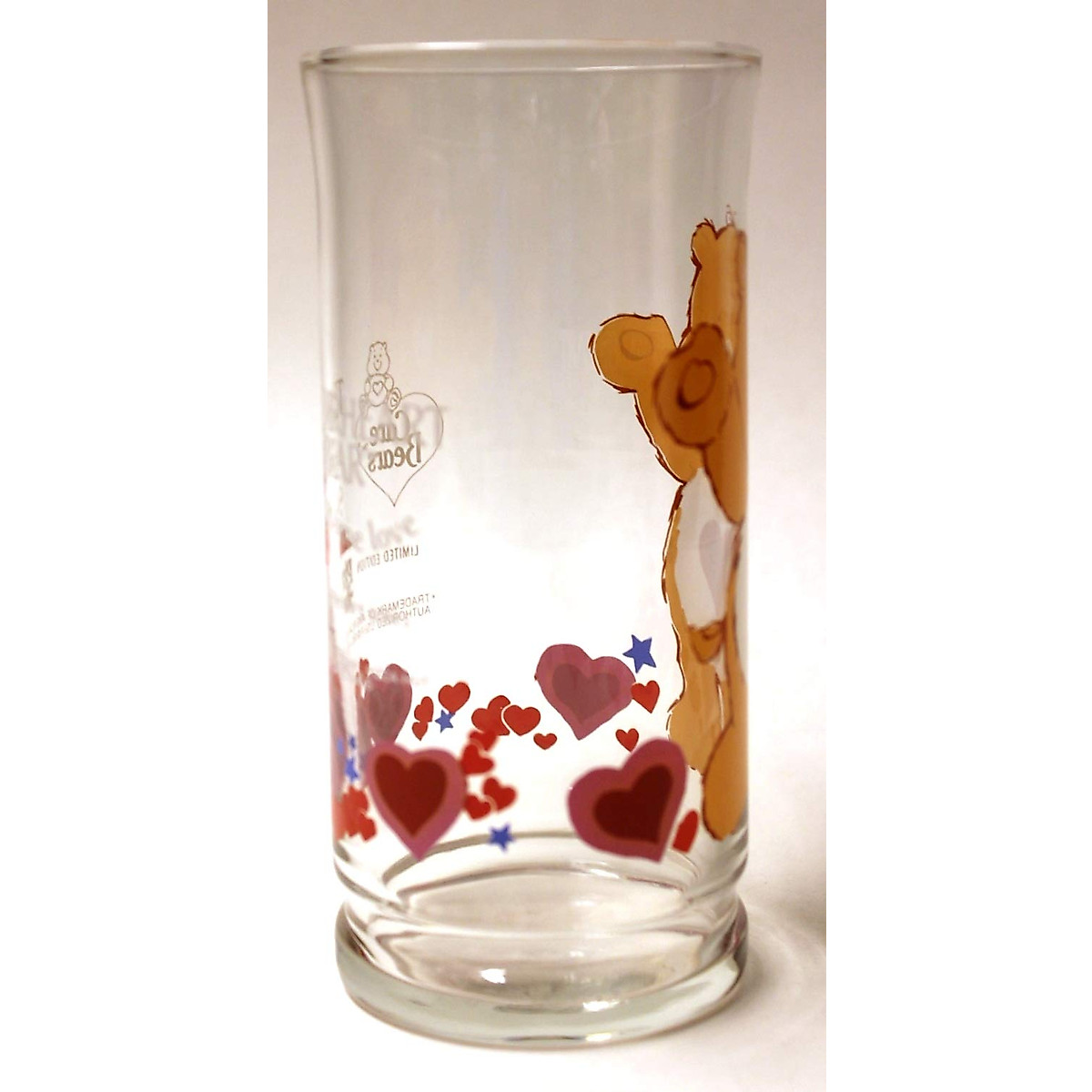 Care Bears TENDERHEART BEAR GLASS PIZZA HUT LIMITED EDITION 1983
