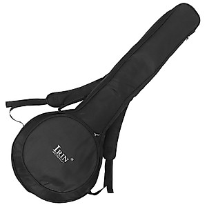Banjo Gig Bag Banjo Case: Black Kmise Carrying Gig Bag Interior Padded Hardshell for String Full Size Resonator Banjos