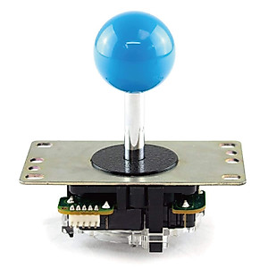 Sanwa GT-Y Octagonal Gate + SANWA JLF-TP-8YT Original Joystick Blue - for Arcade Jamma Game 4 & 8 Way Adjustable, Compatible with Catz Mad SF4 Tournament Joystick (Blue Ball Top) S@NWA