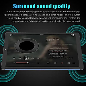 Cryfokt 10.1 Inch Tablet, 6GB RAM and 128GB ROM, 10 Core CPU Tablets with Dual Cameras, IPS HD Touch Screen 2.4G5G WiFi Tablet PC Friends and Family, Blue