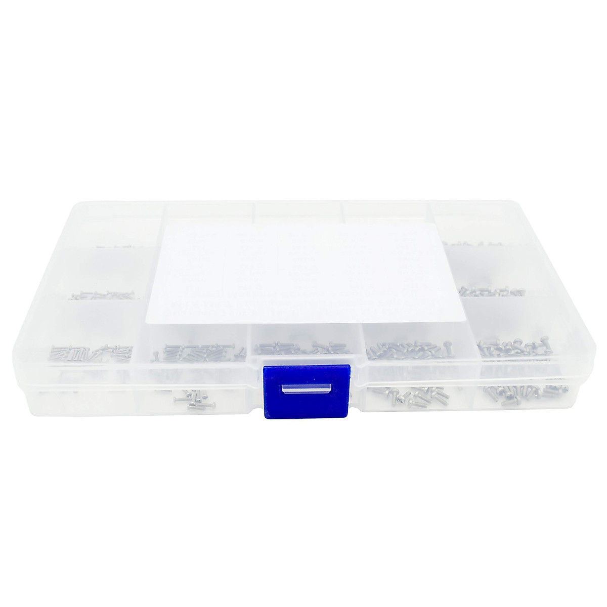 Guard4U 750Pcs 15-Size Metric M1 M1.2 M1.4 M1.6 M1.7 Stainless Steel Phillips Pan Head Small Machine Screws Assortment Kit