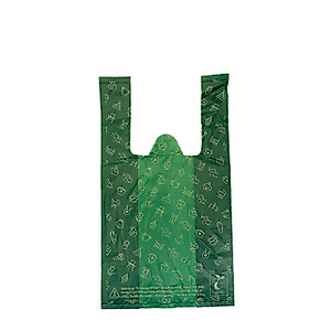 Baby Chan Compostable Disposable Diaper Sacks, 100 pcs, Unscented, Easy-To-Tie Handles, Convenient Diaper Disposal or Waste Bags at Home or While Traveling