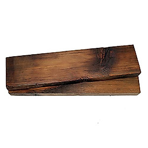 Modern Timber Craft Reclaimed Wood Wall Shelves | Rustic Wall Decor | Set of 2 (24" x 6") | Easy-to-Install Hardware Included (Oiled)
