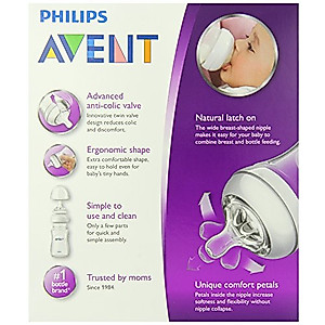 Philips AVENT BPA Free Natural Polypropylene Bottle, 9 Ounce, 2 Pack
