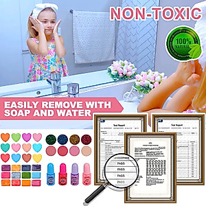 Kids Makeup Kit Girl Toys for Gifts, Teensymic Toys for Girls Real Washable Makeup Girls Princess Birthday Gift Play Make Up Toys Makeup Vanities for Girls Toys Age 4 5 6 7 8 9