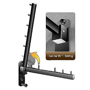 Haokaini 2pcs Laundry Hangers Wall Mounted Clothes Hanger Rack Foldable Stainless Steel Heavy Duty Clothing Drying Rack for Laundry Room Bathroom Balcony Utility Room