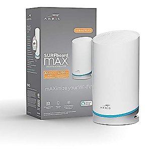ARRIS Surfboard mAX AX6600 Tri-Band Wi-Fi 6 Mesh Router (W21) (Renewed)
